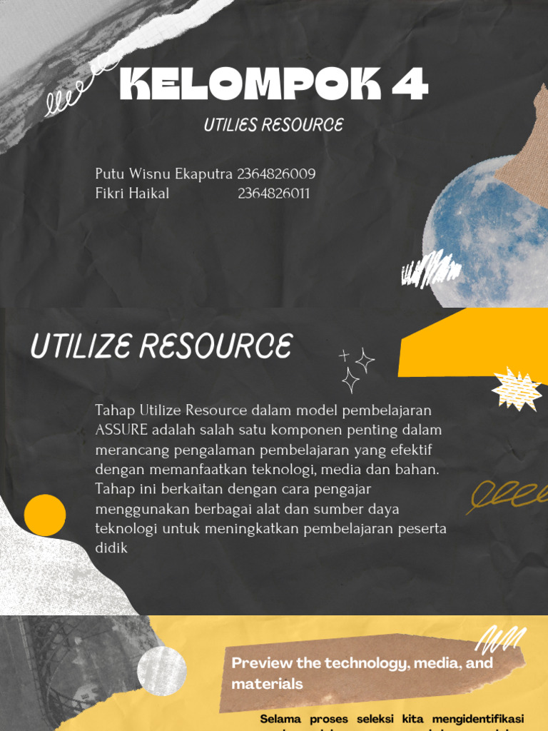 Tahap Utilize Resource dalam Pembelajaran | PDF | Seni