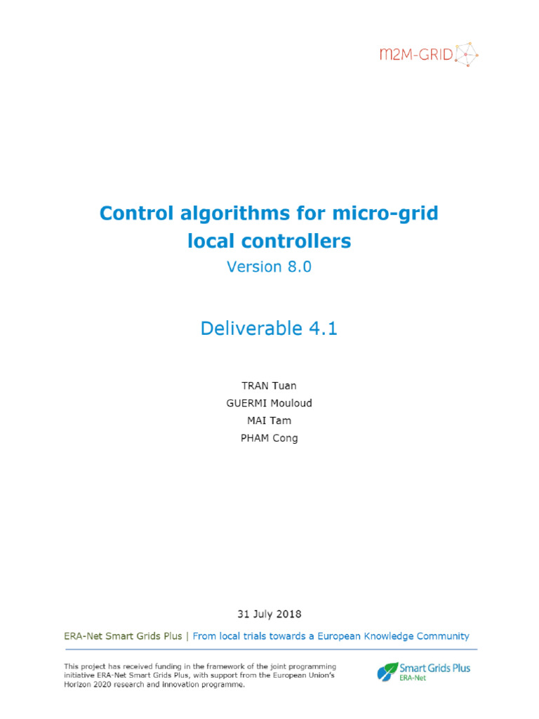 D4.1 Control Algorithms For Micro-Grid Local Controllers - Docx - D4.1-Control-algorithms-for ...