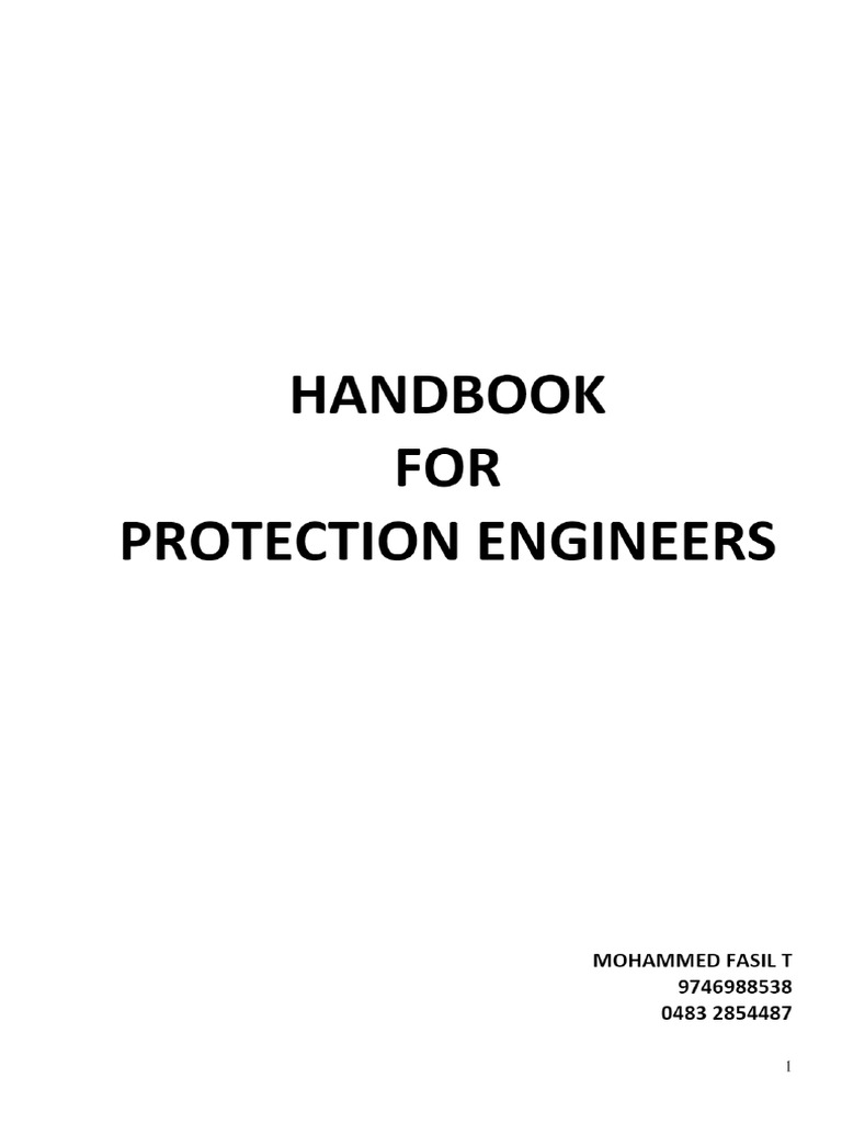 Hand Book For Protection Engineers Print | PDF
