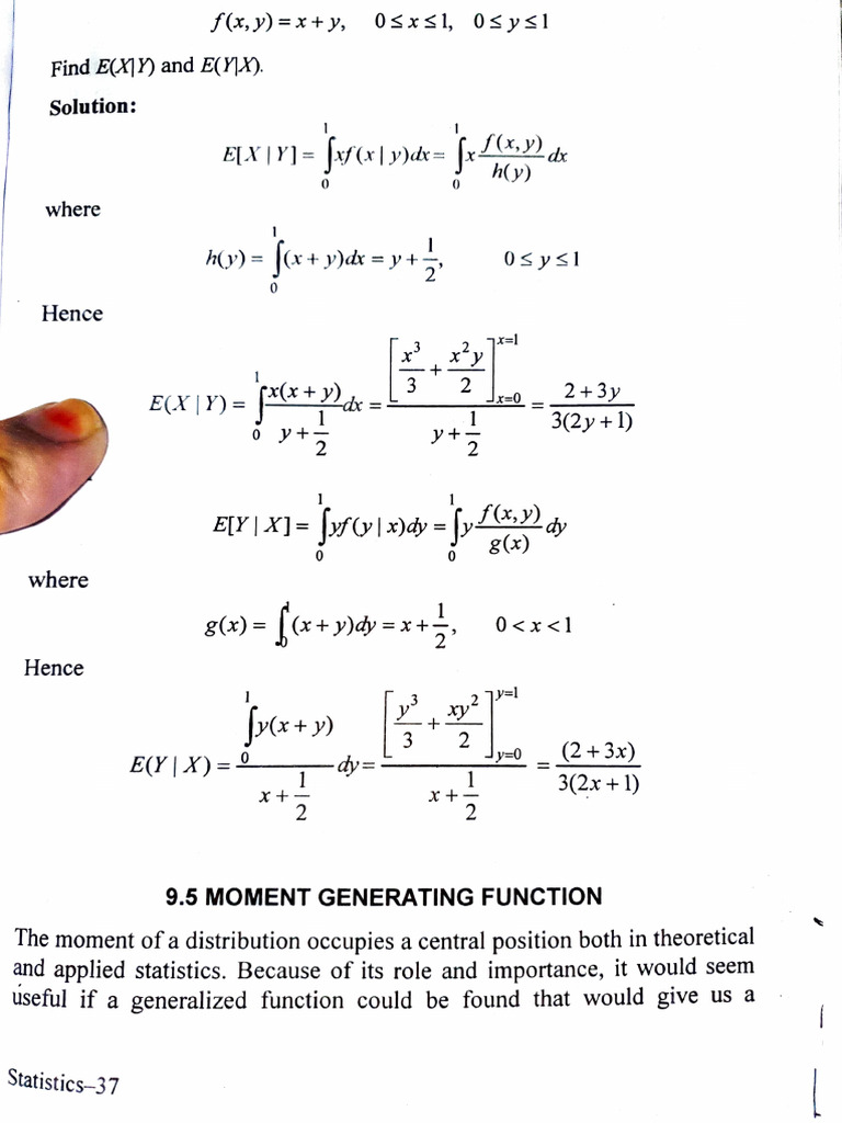 Moment Generating Functions | Download Free PDF | Probability Distribution | Variance