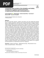 John Sweller - Cognitive Load Theory | PDF | Experiment | Learning