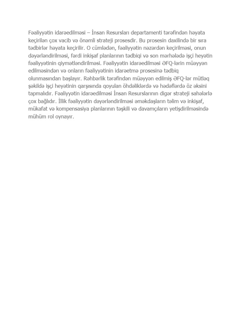 Layihə HR | PDF
