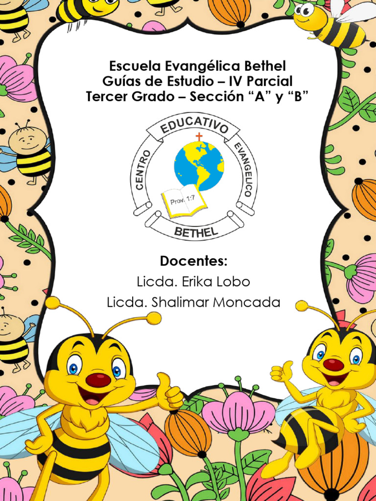 Guías de Estudio - IV Parcial - Tercer Grado | PDF