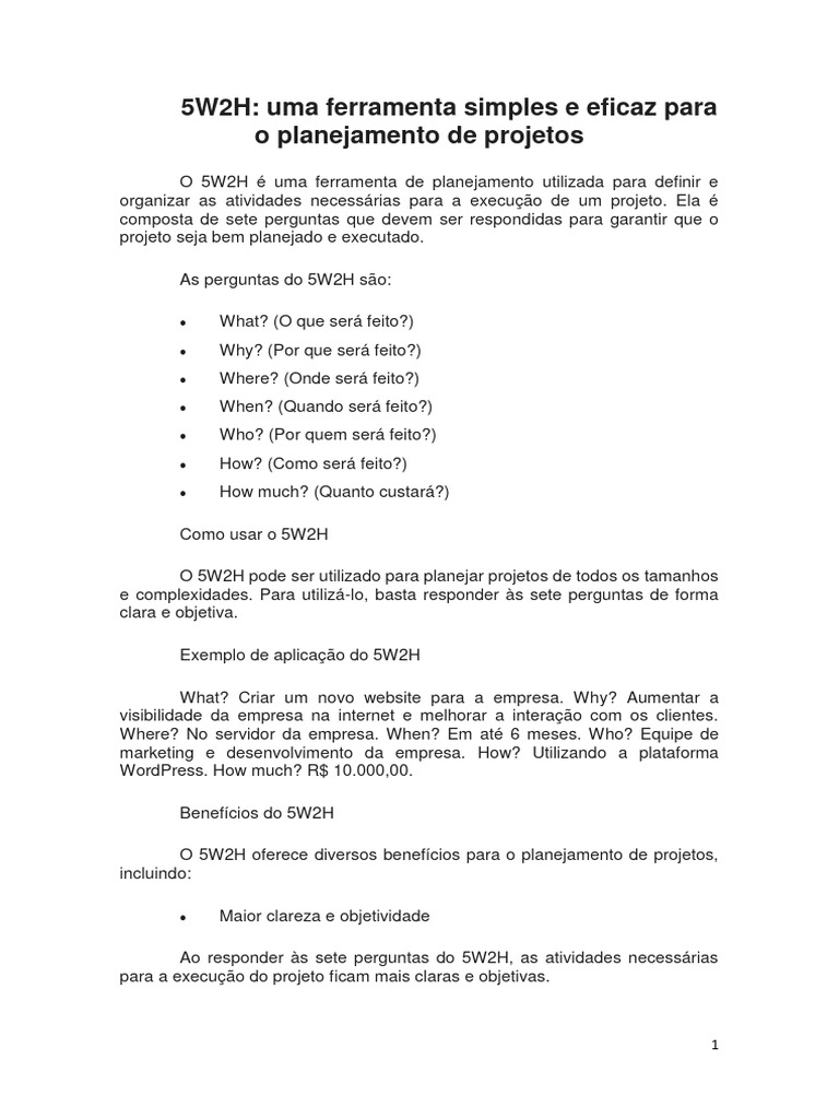 5W2H | PDF