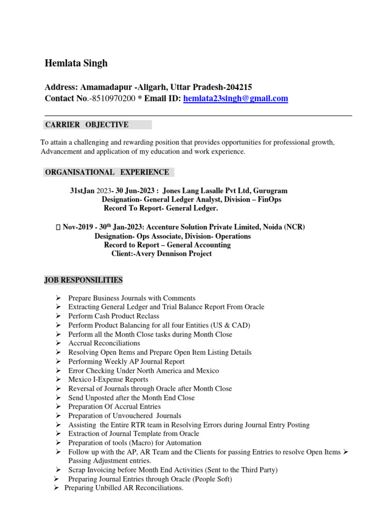 Resume New | PDF | Business