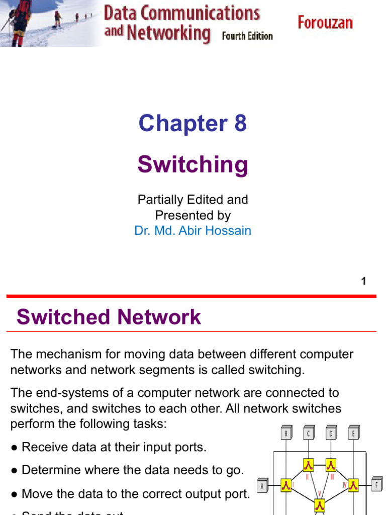 Ch08 Switching Abir | PDF | Computer Network | Packet Switching