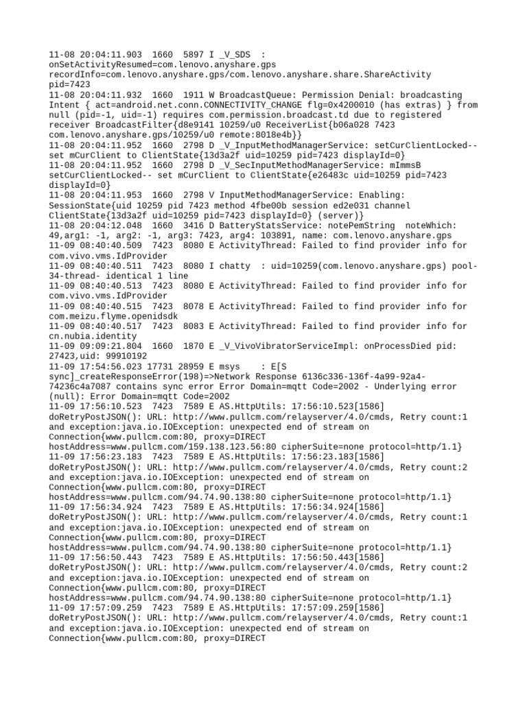 Log | PDF | System Software | Software Development
