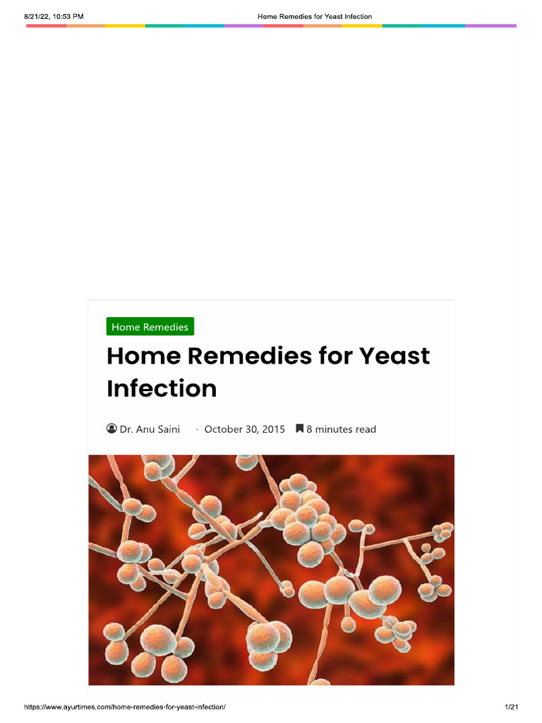 Home Remedies For Yeast | PDF