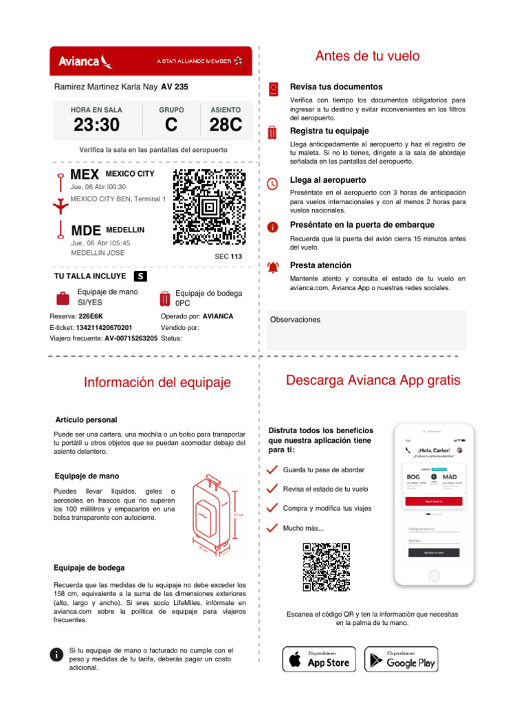 Pase de Abordar | PDF | Aeropuerto | Transporte