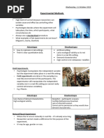 Lab vs Field Experiments Explained | PDF | Experiment | Validity ...