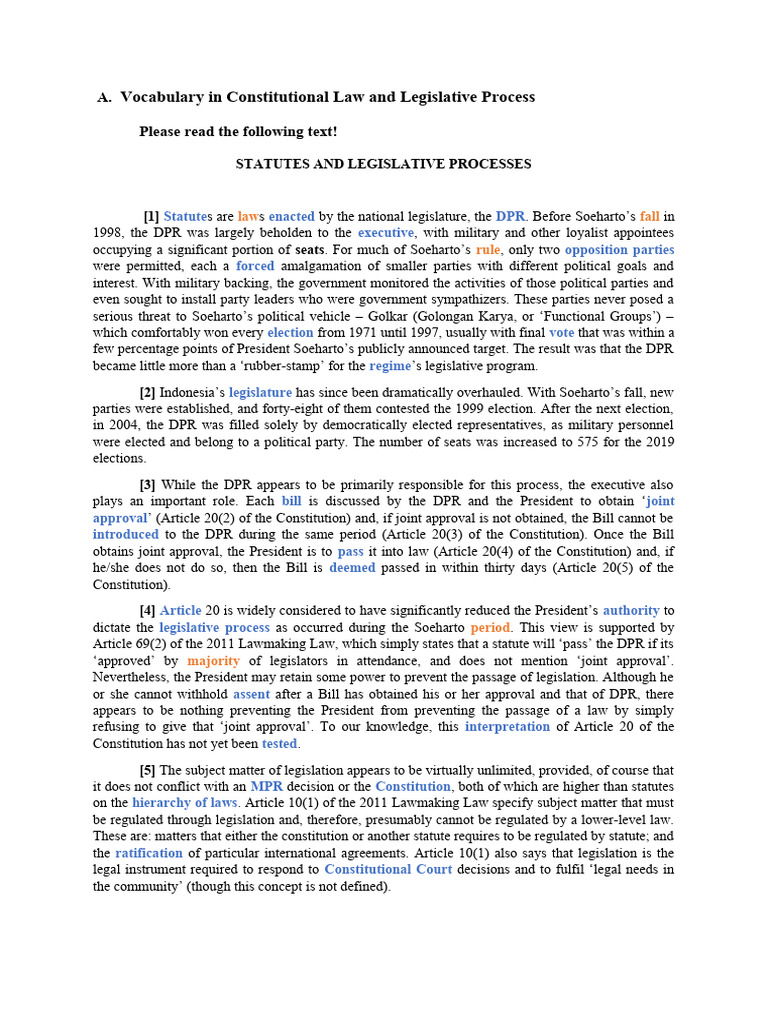 Reading and Exercising Topic Constitutional Law and Human Rights | PDF ...