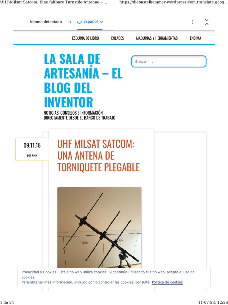 UHF-Milsat Satcom Eine Faltbare Turnstile-Antenne - Die Bastelkammer ...