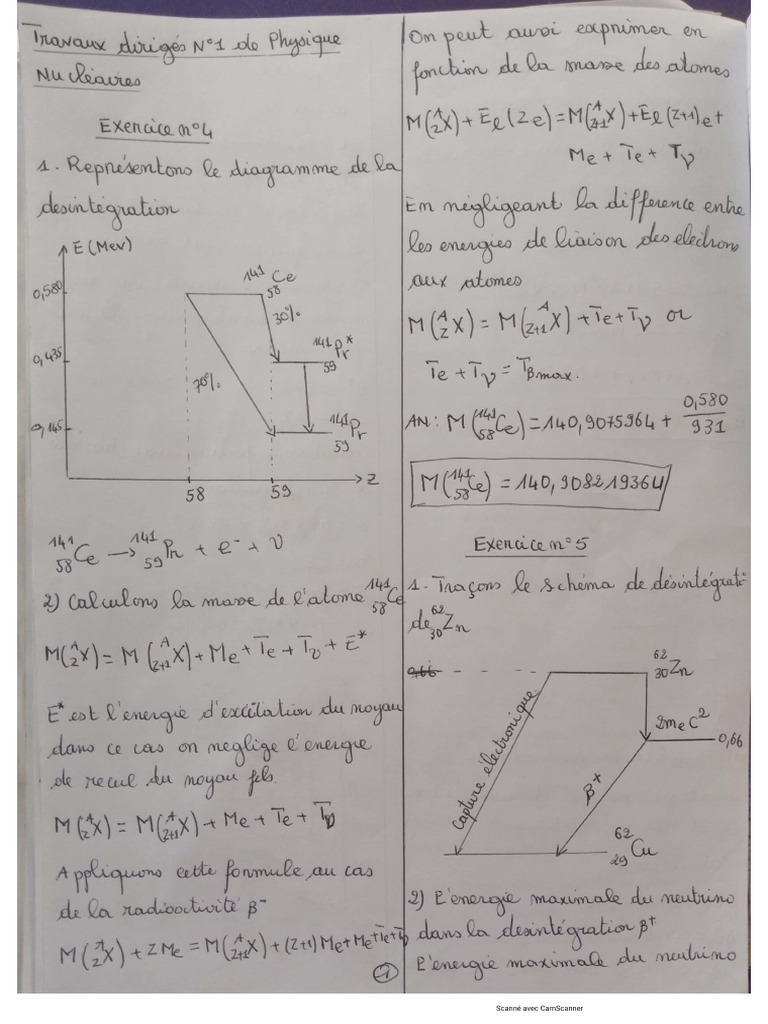 TD Physique Nucléaire | PDF