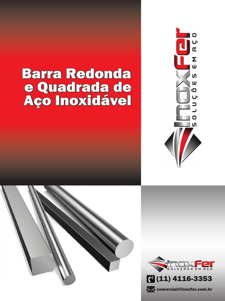 Catalogo Barra Redonda e Quadrada de Aco Inox | PDF | Materiales ...
