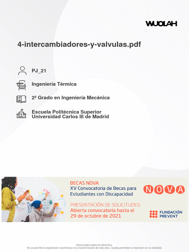 TD4-intercambiadores-y-valvulas Enonce | PDF | Boquilla | Calor