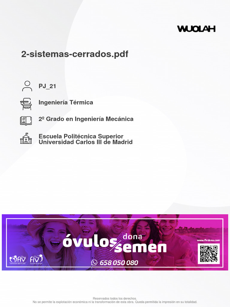 TD 2 Sistemas-Cerrados Enonce | PDF | Calor | Gases