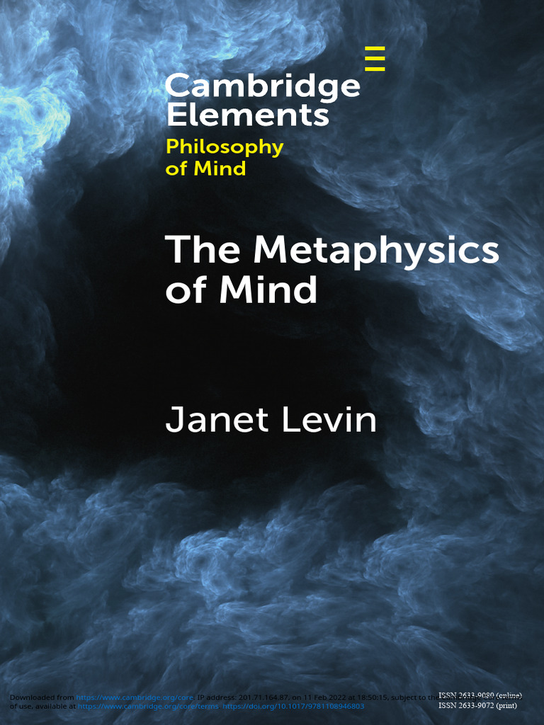 Metaphysics of Mind | PDF | Mind | René Descartes