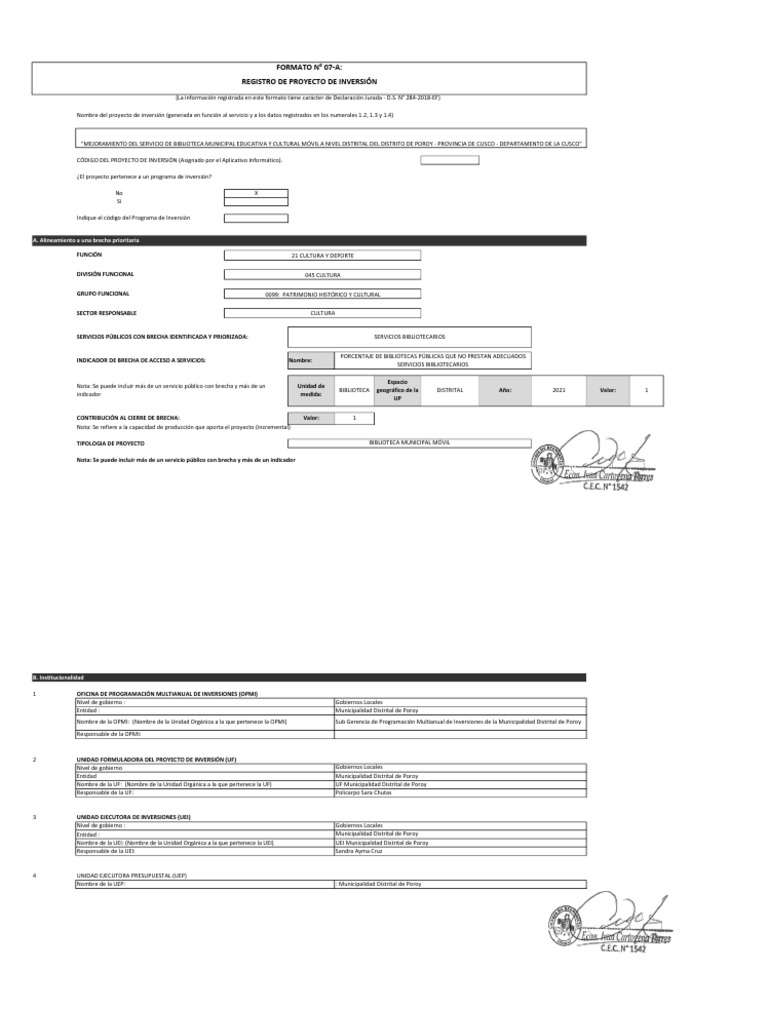 Formato 7a | PDF | Asociación público-privada | Infraestructura