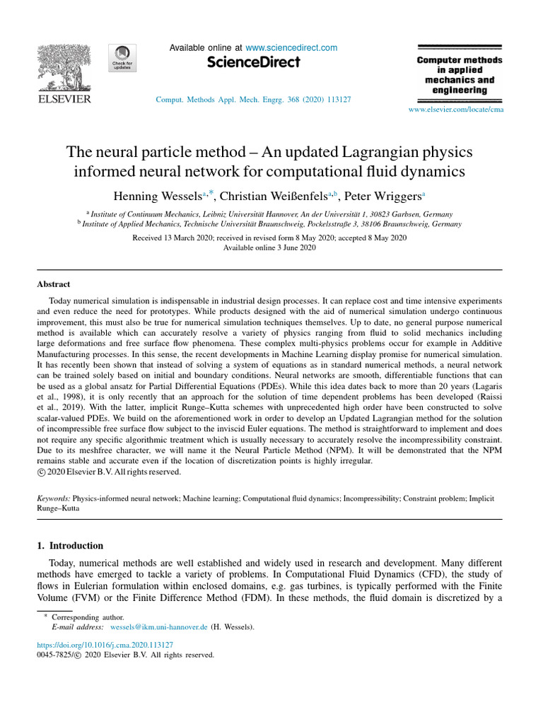 PINN - The Neural Particle Method - An Updated Lagrangian Physics ...