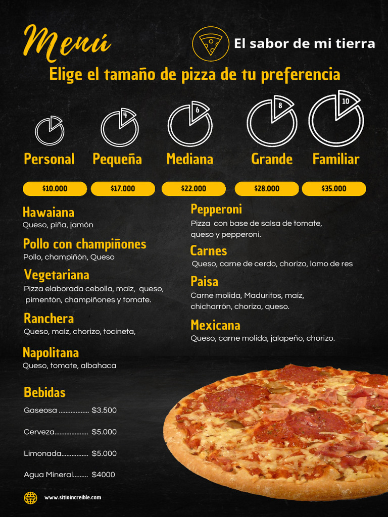 Menu Pizza | PDF