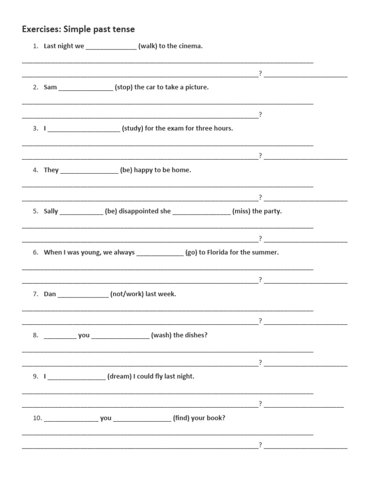 Exercises | PDF | Languages | Foreign Language Studies