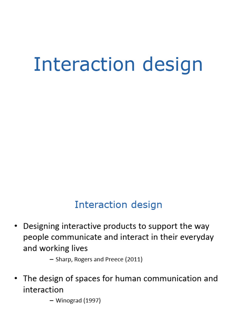 Interaction Design Pdf Usability Human Computer Interaction