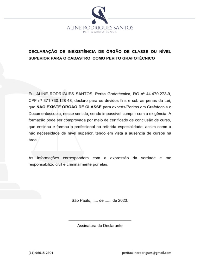 Dec Inex Classe MODELO | PDF