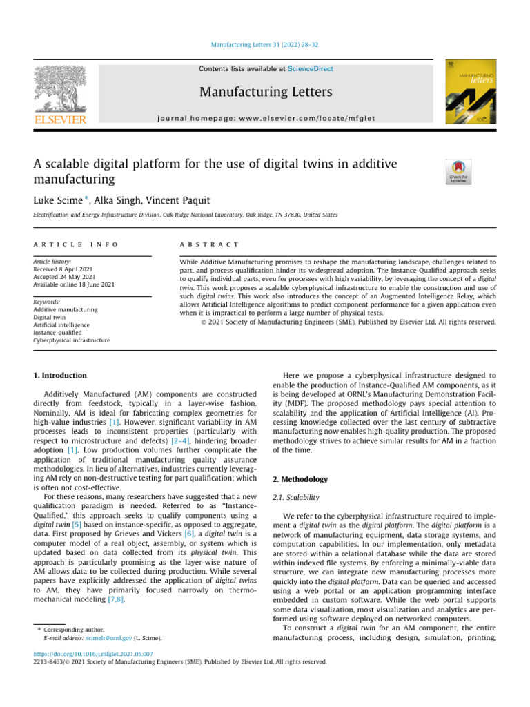 Digital Twins | PDF | Databases | Artificial Intelligence