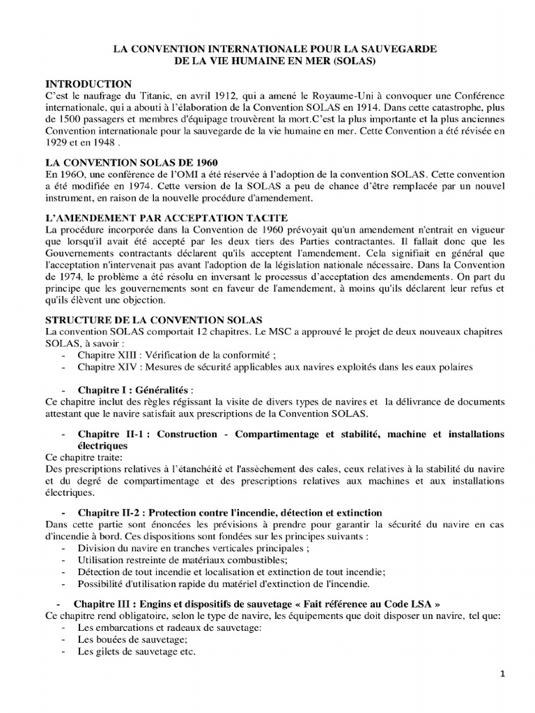 Cour Solas Convention | PDF