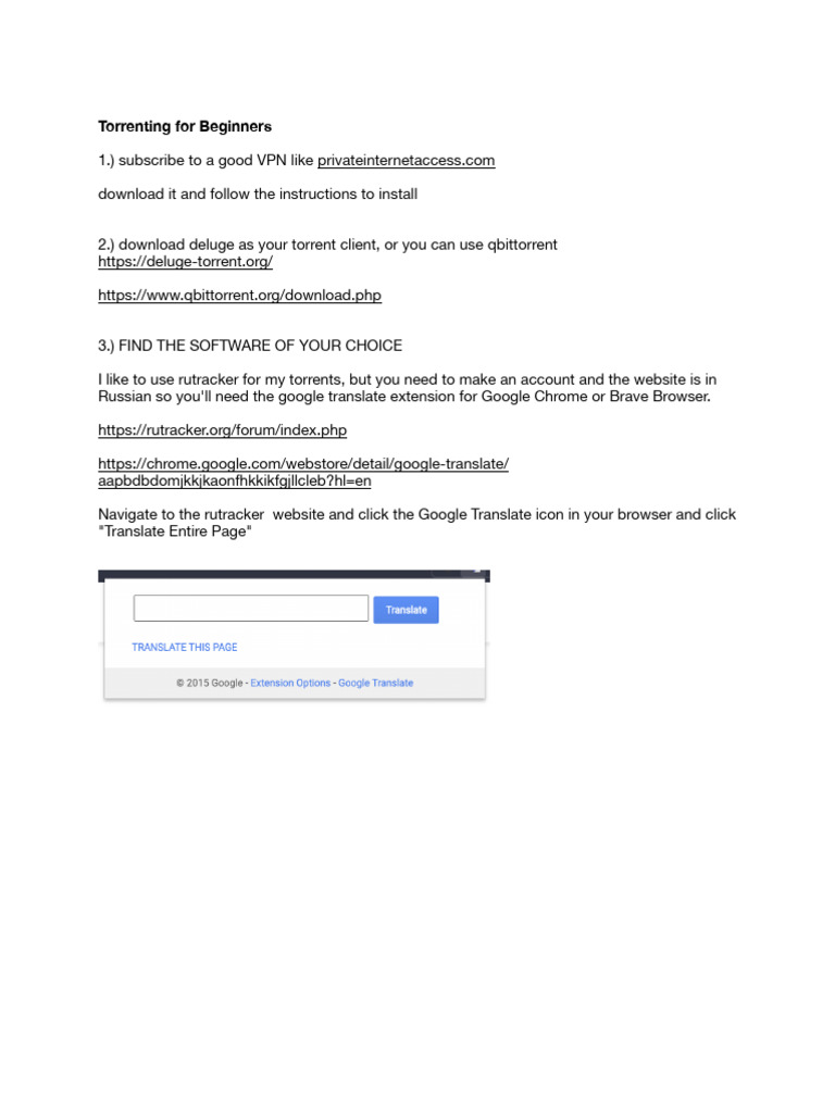 Torrenting Guide for Newbies | PDF | Computing | Software