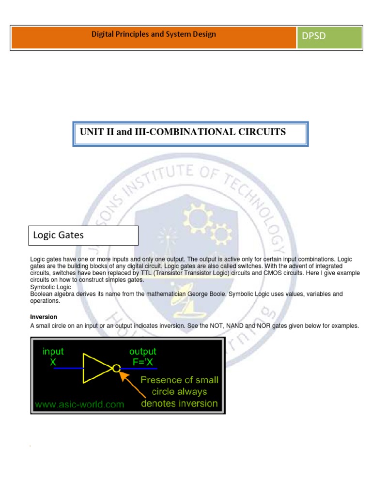 II & III Units | PDF | Random Access Memory | Logic Gate