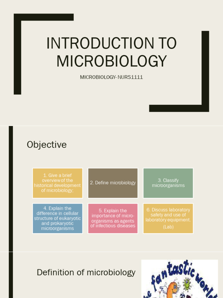 Introduction To Microbiology | PDF | Microorganism | Microbiology Introduction To Microbiology | PDF | Microorganism | Microbiology