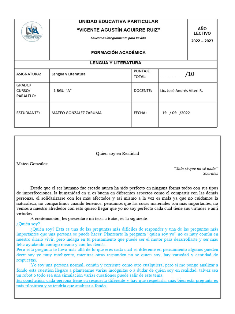 Formato Tareas | PDF