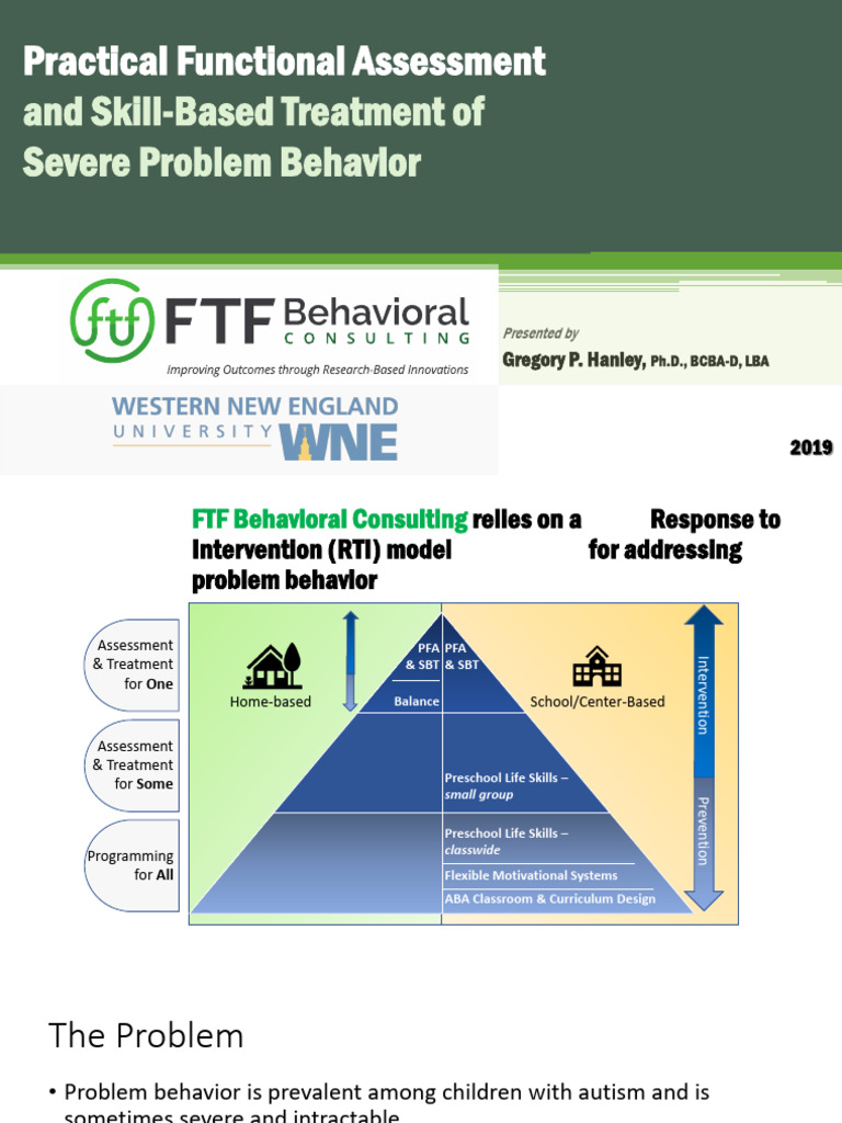 PFA and SBT for Severe Problem Behavior | PDF | Reinforcement ...