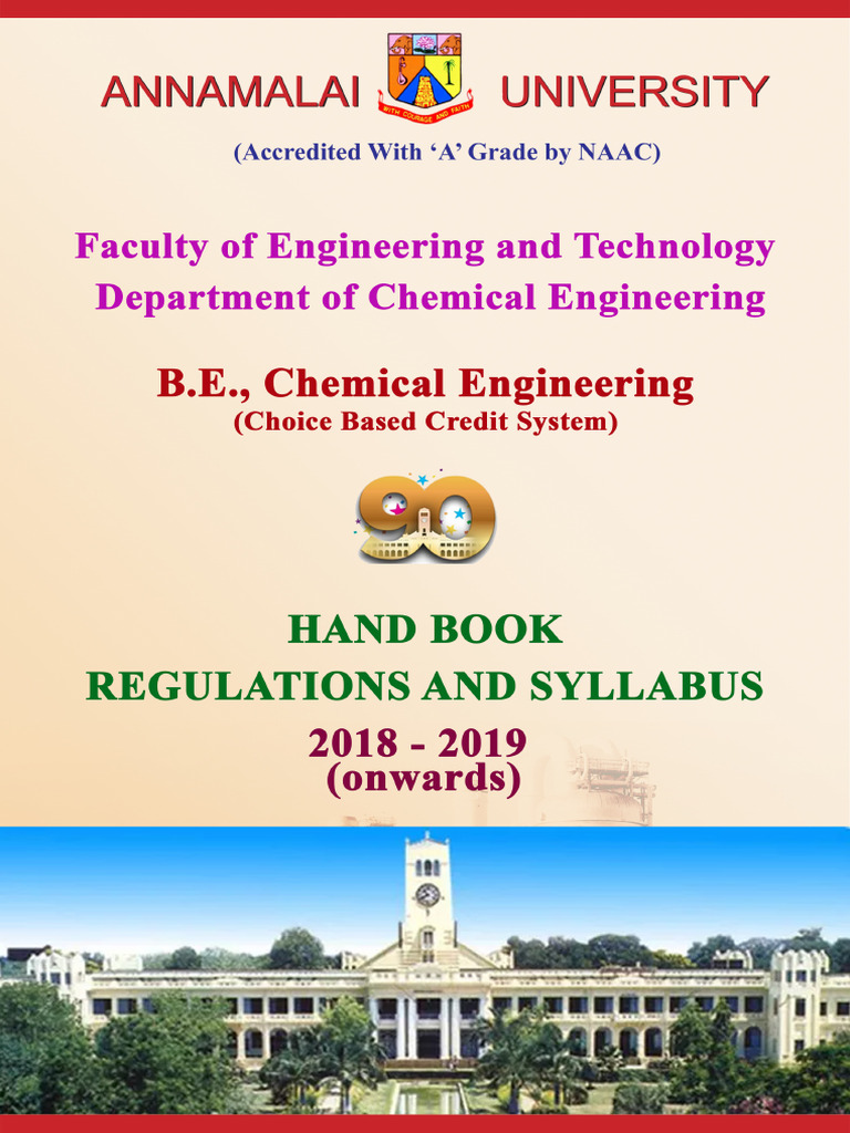 B.E Chemical Engineering 2018-2019 Onwards | Download Free PDF | Waves | Diffraction