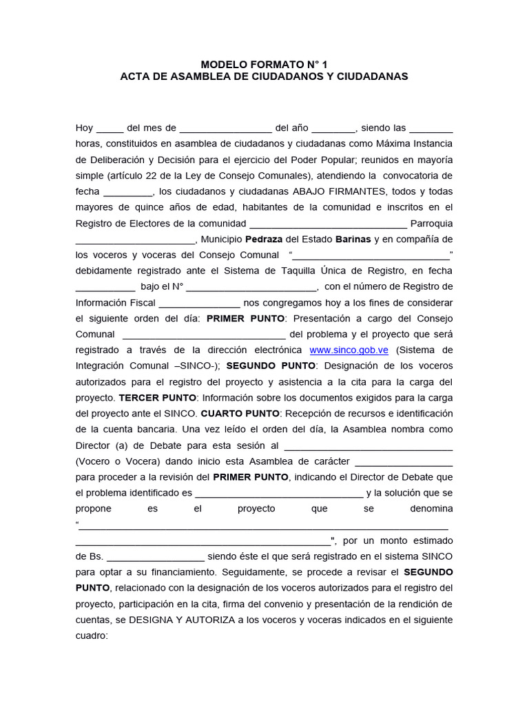 MODELO FORMATO Consejo Cumal CFG | PDF | Bancos | Gobierno