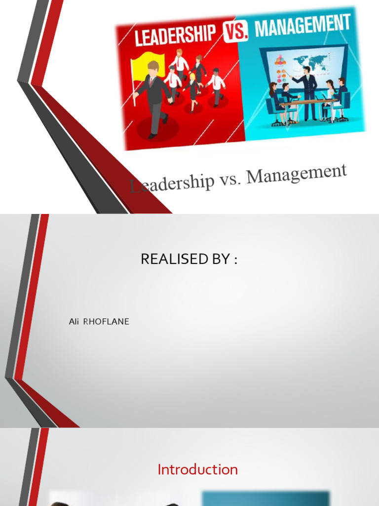 Leadership Vs Management - Odp | PDF | Leadership | Business