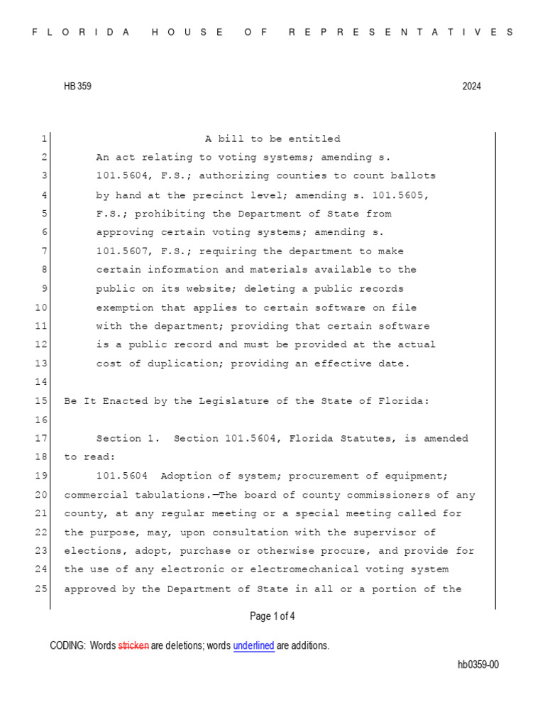 Florida House Bill Scrib | PDF | Software | Specification (Technical ...