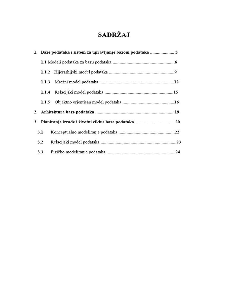 Baze Podataka | PDF