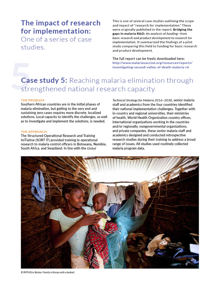 Malaria R&D Case Studies 5 | PDF | Malaria | Health Sciences