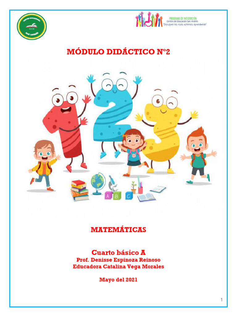 4o-básico-Matematica-Módulo2 | PDF | División (Matemáticas ...