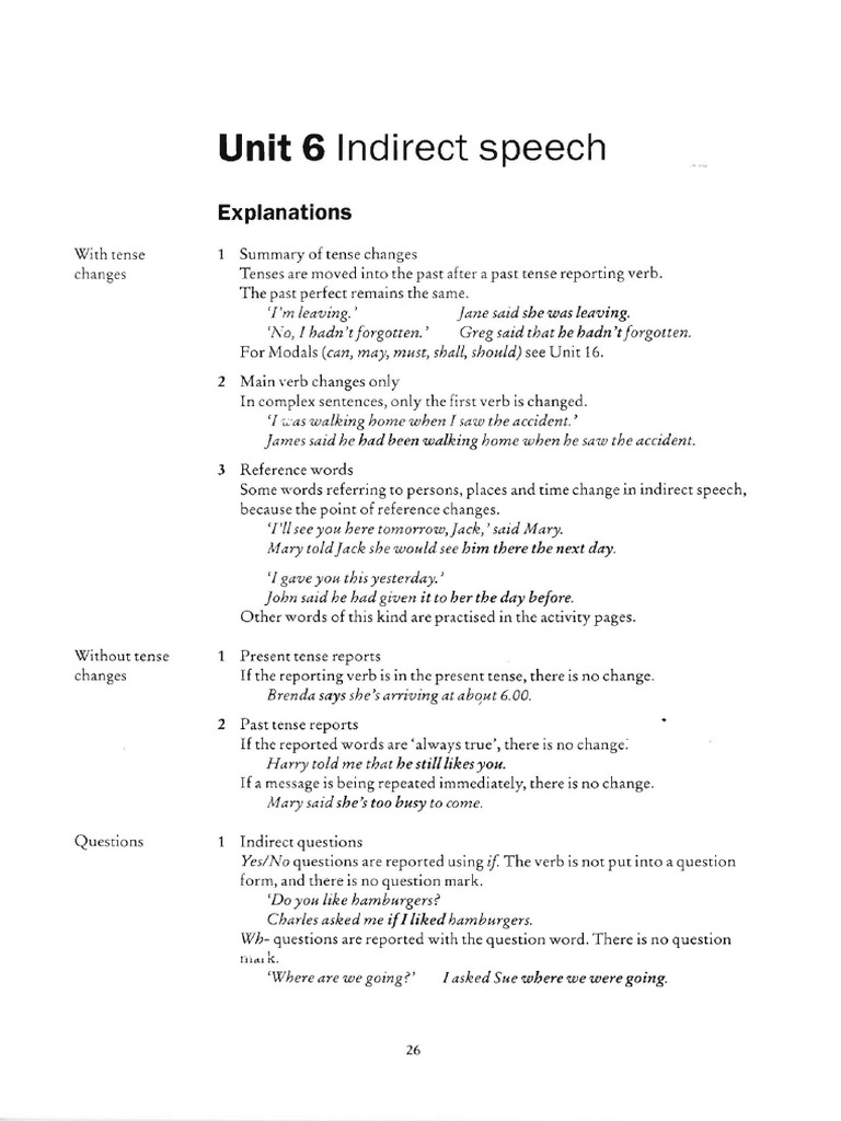Reported Speech | PDF