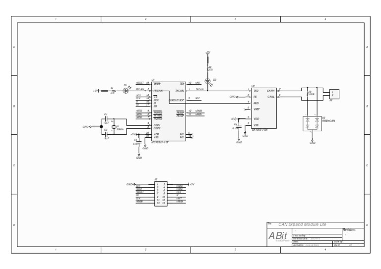 CAN Schematics Module | PDF