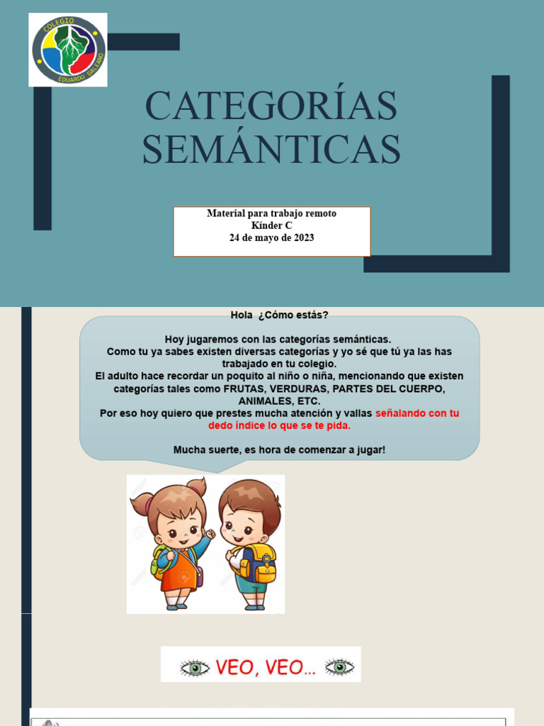 Categorías Semánticas | PDF