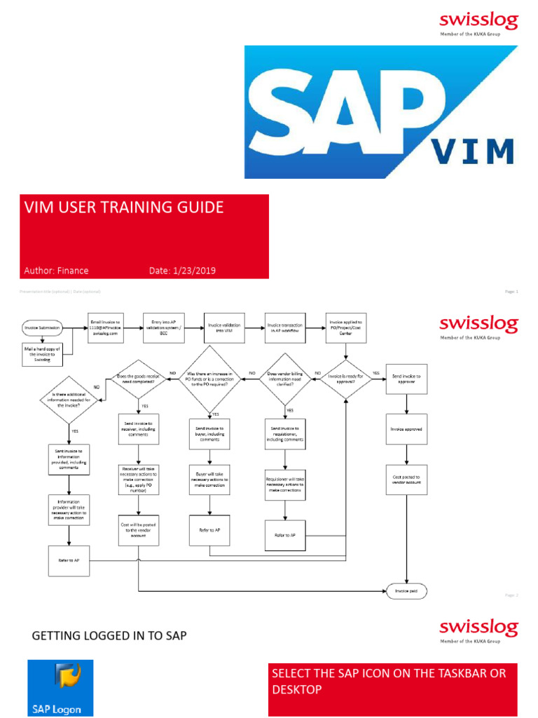 VIM User Training | PDF | Accounts Payable | Icon (Computing)