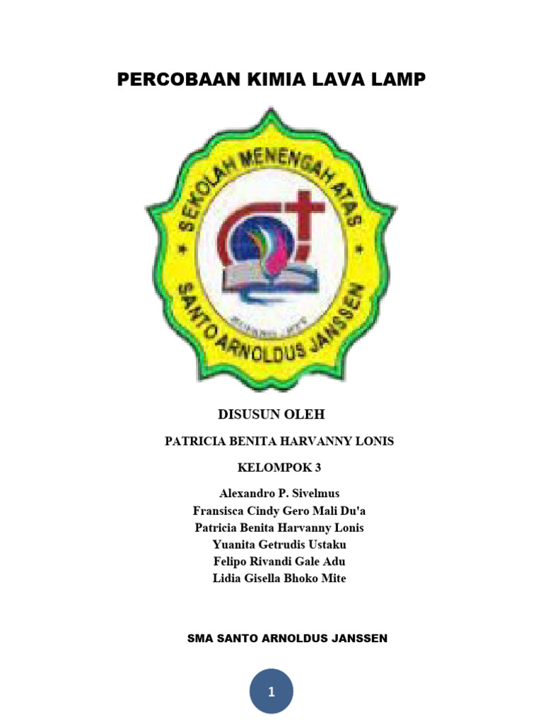 Percobaan Kimia Lava Lamp | PDF