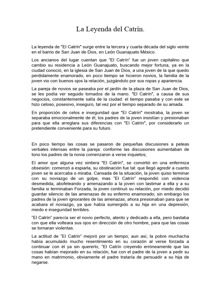 La leyenda del Catrín | PDF