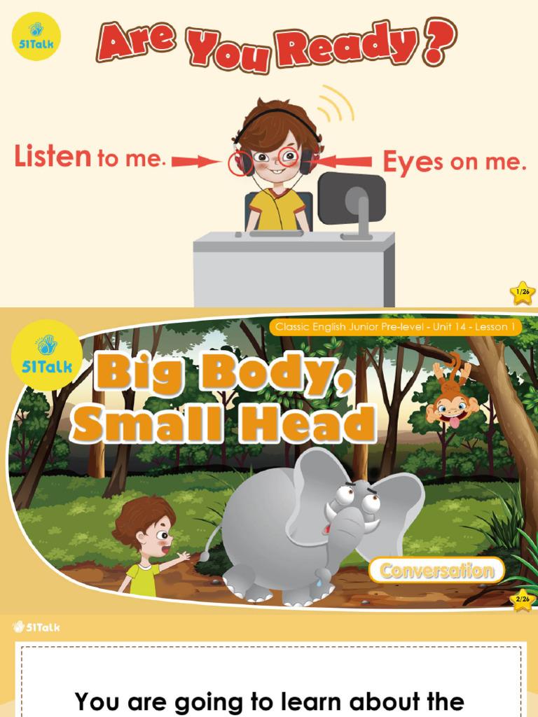 Lesson 1 Big Body, Small Head | PDF