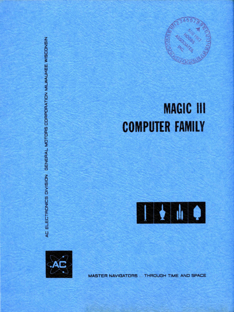 EP-7076 Magic III Computer Family Feb67 | PDF | Programming | Computer ...