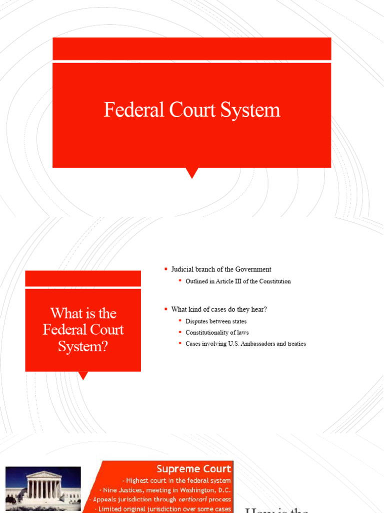 Federal Court System | PDF | Federal Judiciary Of The United States ...